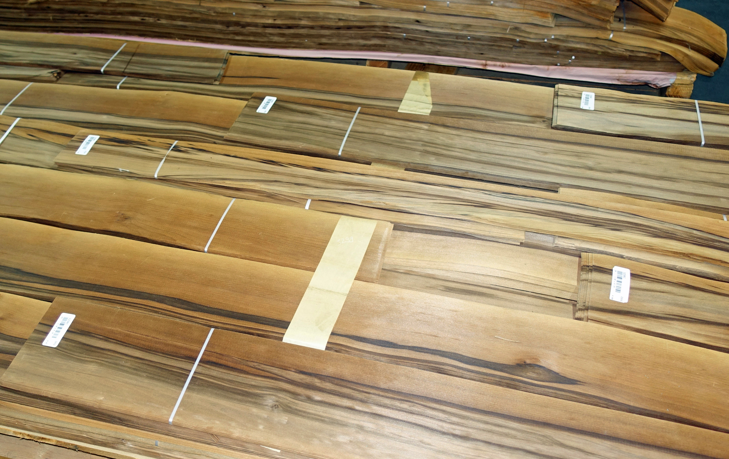 Bild 1: Furnier im Rohzustand. Foto: IFN/D. Stoverock